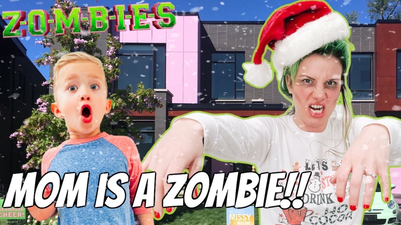 Mom is a Christmas ZOMBIE!!! - YouTube