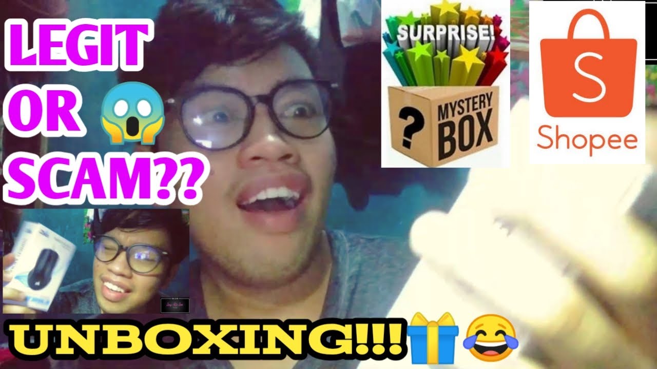 UNBOXING!!! SHOPPEE MYSTERY BOX| LEGIT OR SCAM?| Jay-Ric Joe - YouTube