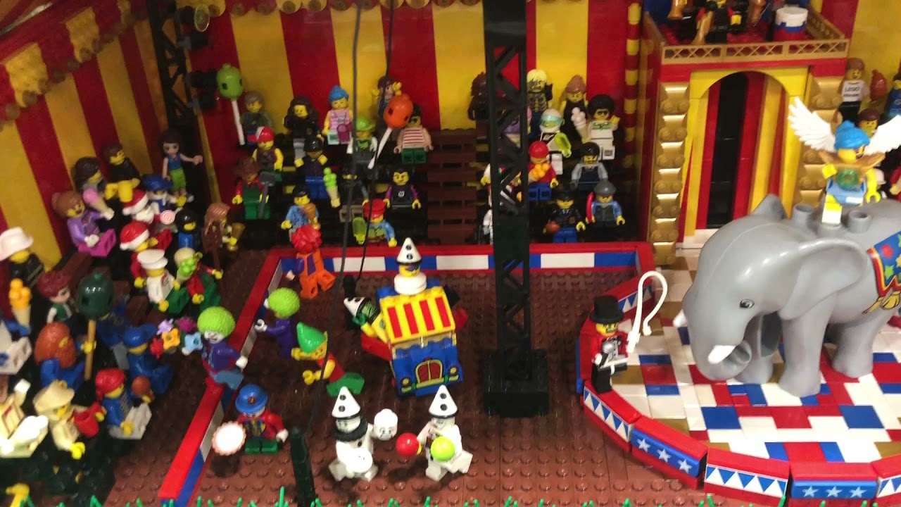 BrickFair 2021 Lego Circus display - The Greatest Show on Earth - YouTube