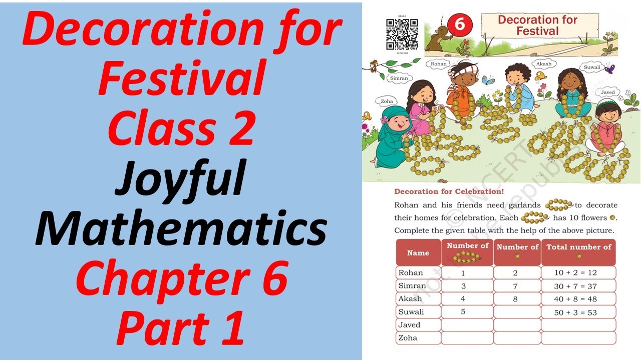 Decoration for Festival | Class 2 | Chapter 6 | Joyful mathematics ...