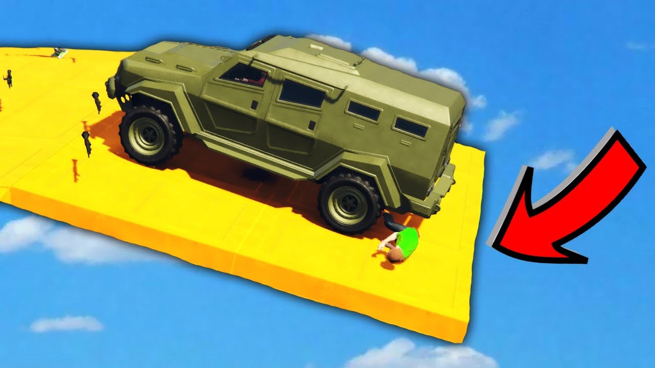 HE GOT SQUISHED UNDER THE CAR! (GTA 5 Funny Moments) - YouTube