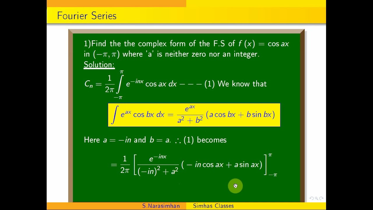 #Fourier series ,#Complexform of Fourier series, Complex form of ...