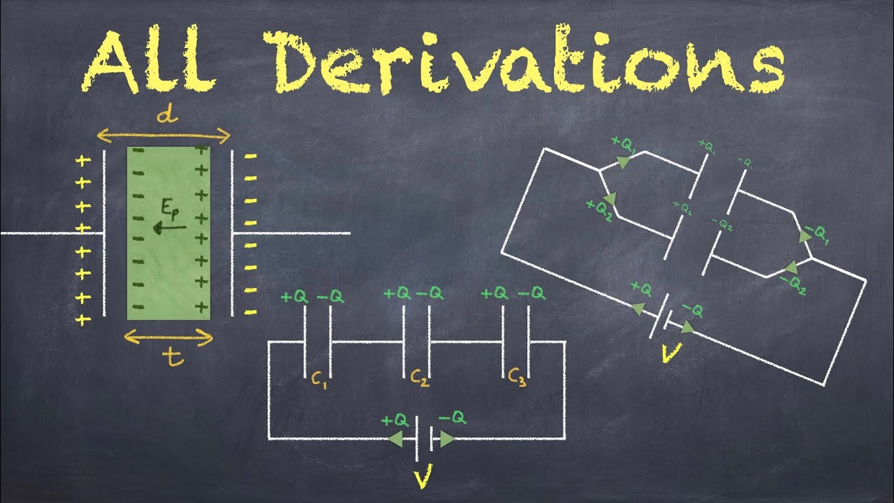 Electric Potential & Capacitance all Derivations | Class 12 Physics ...
