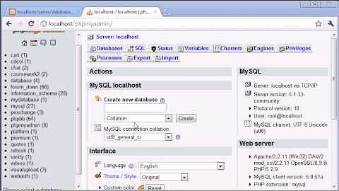 phpMyAdmin Tutorial - YouTube