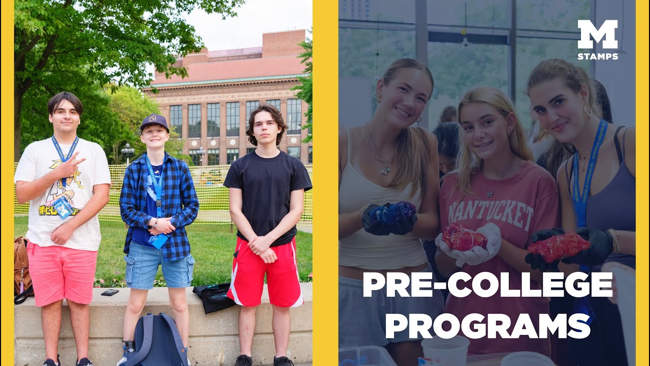 U-M Stamps Pre-College Programs - YouTube