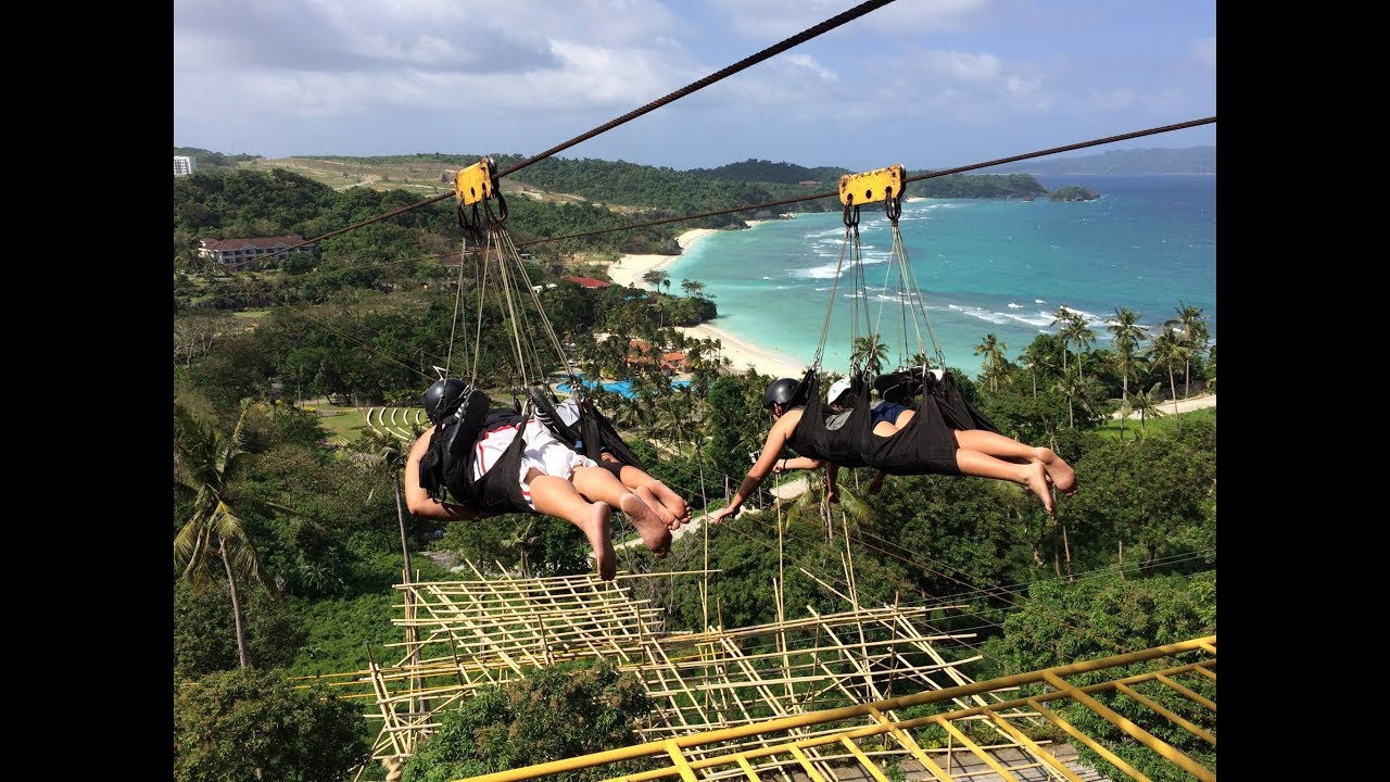 BORACAY - THE Famous ZiPLiNe 2017 - YouTube