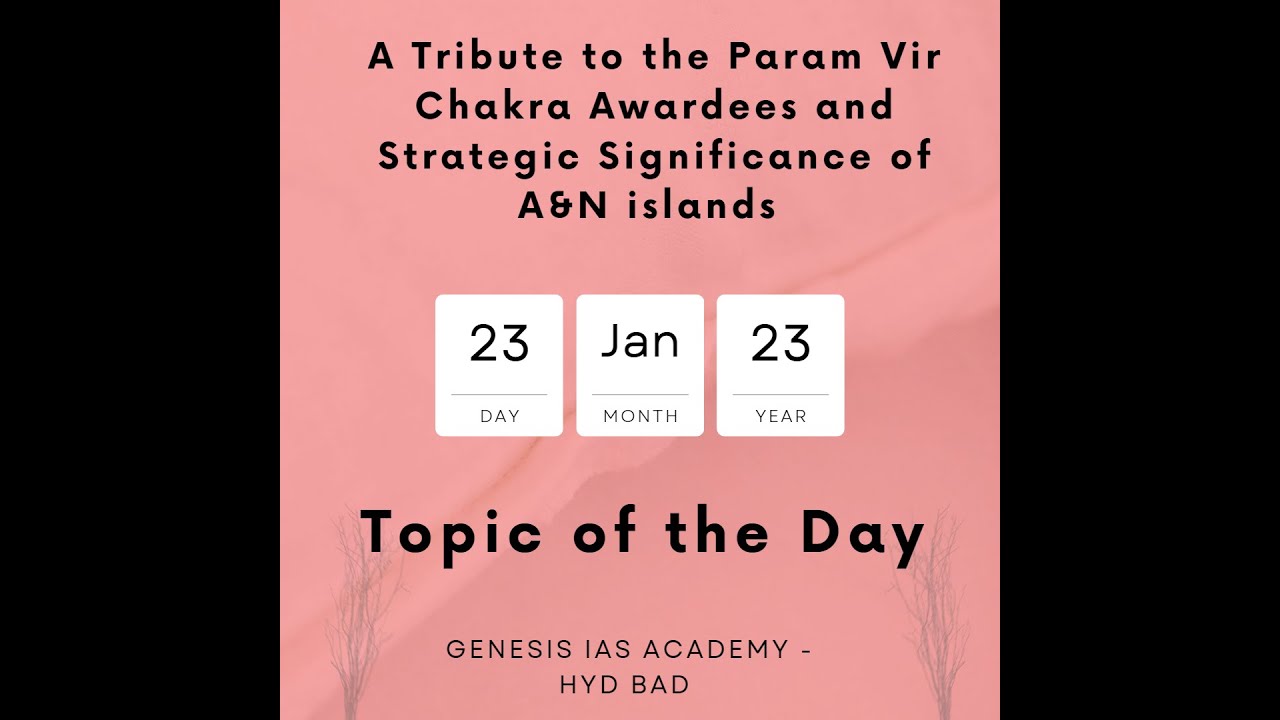 Param Vir Chakra Awardees names for Islands... a Tribute to their ...