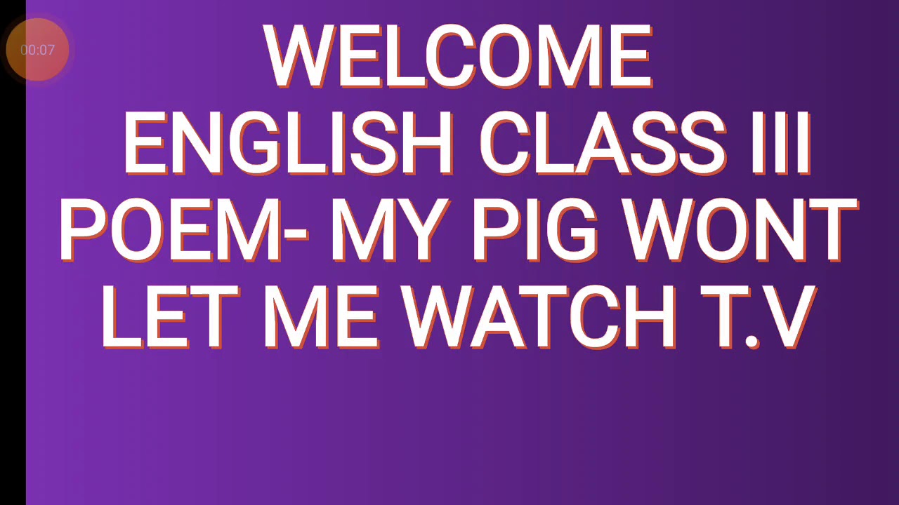 my 🐖 won't let me watch tv - YouTube