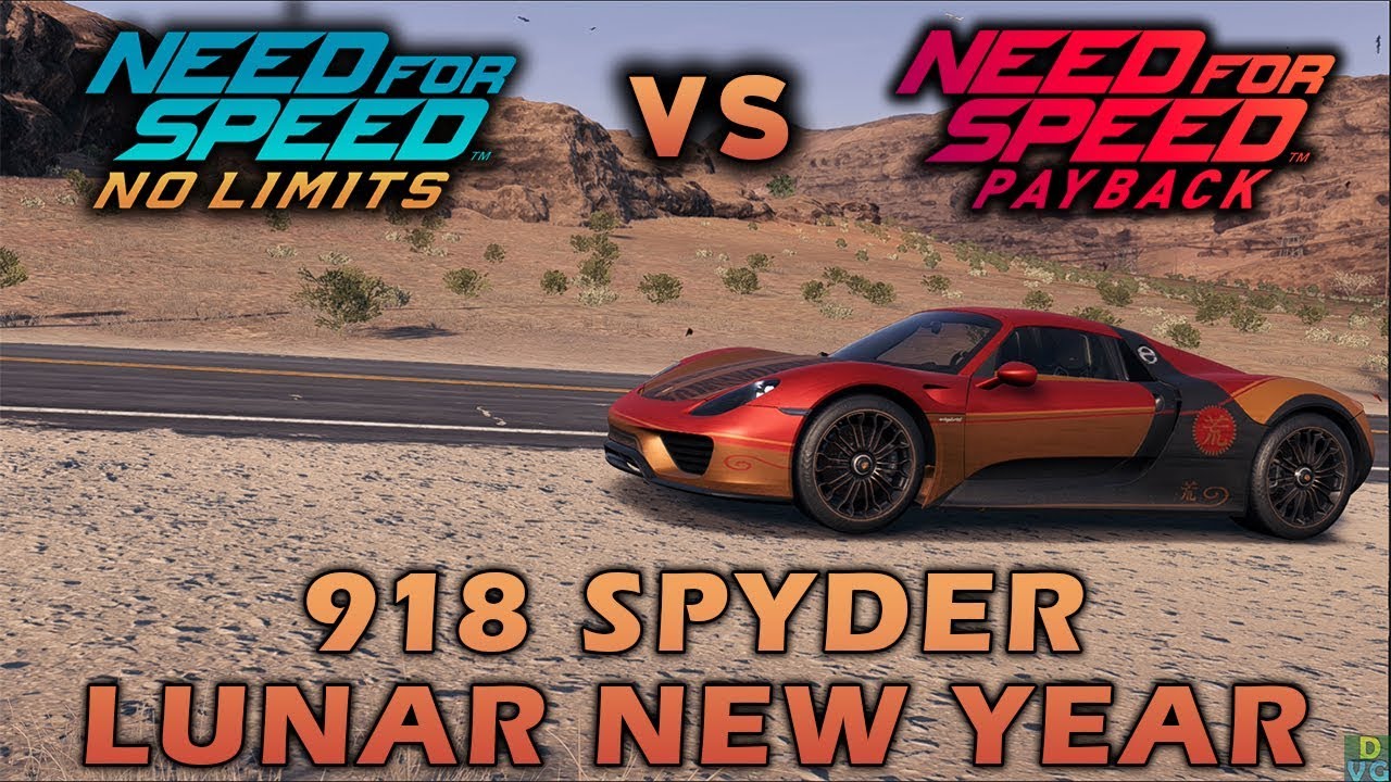 NFS No Limits vs NFS Payback - Porsche 918 Spyder Lunar New Year - YouTube