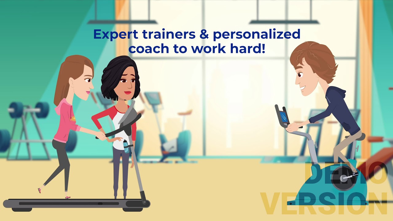2D ANIMATED EXPLAINER VIDEO | GYM AND FITNESS CENTER | ONE STOP FITNESS ...