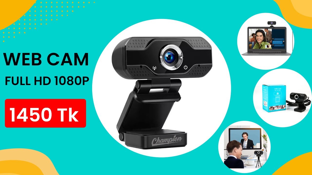 Champion Web Camera 2 Mega Pixel Full HD 1080P ।। Best Budget Webcam ...