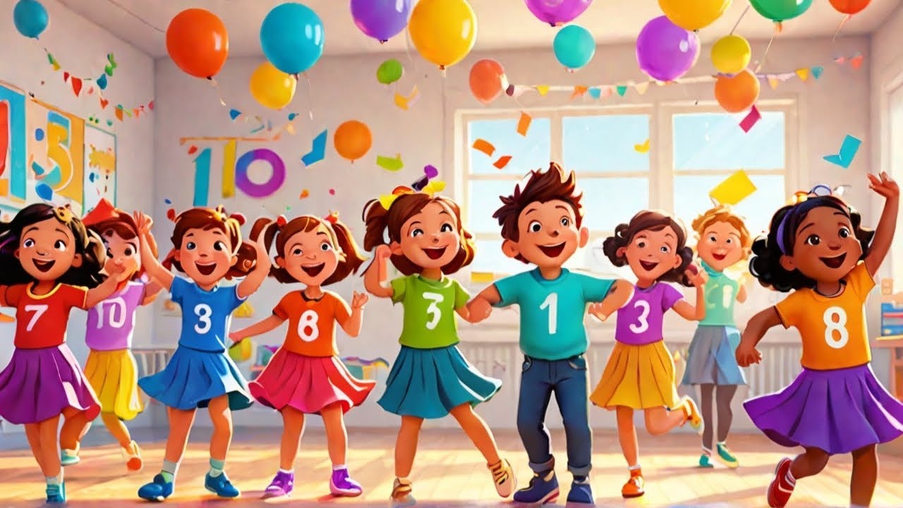 🔢 Learn Counting 1 to 10 Song | Fun Numbers Rhyme for Kids | Dodo Dang ...