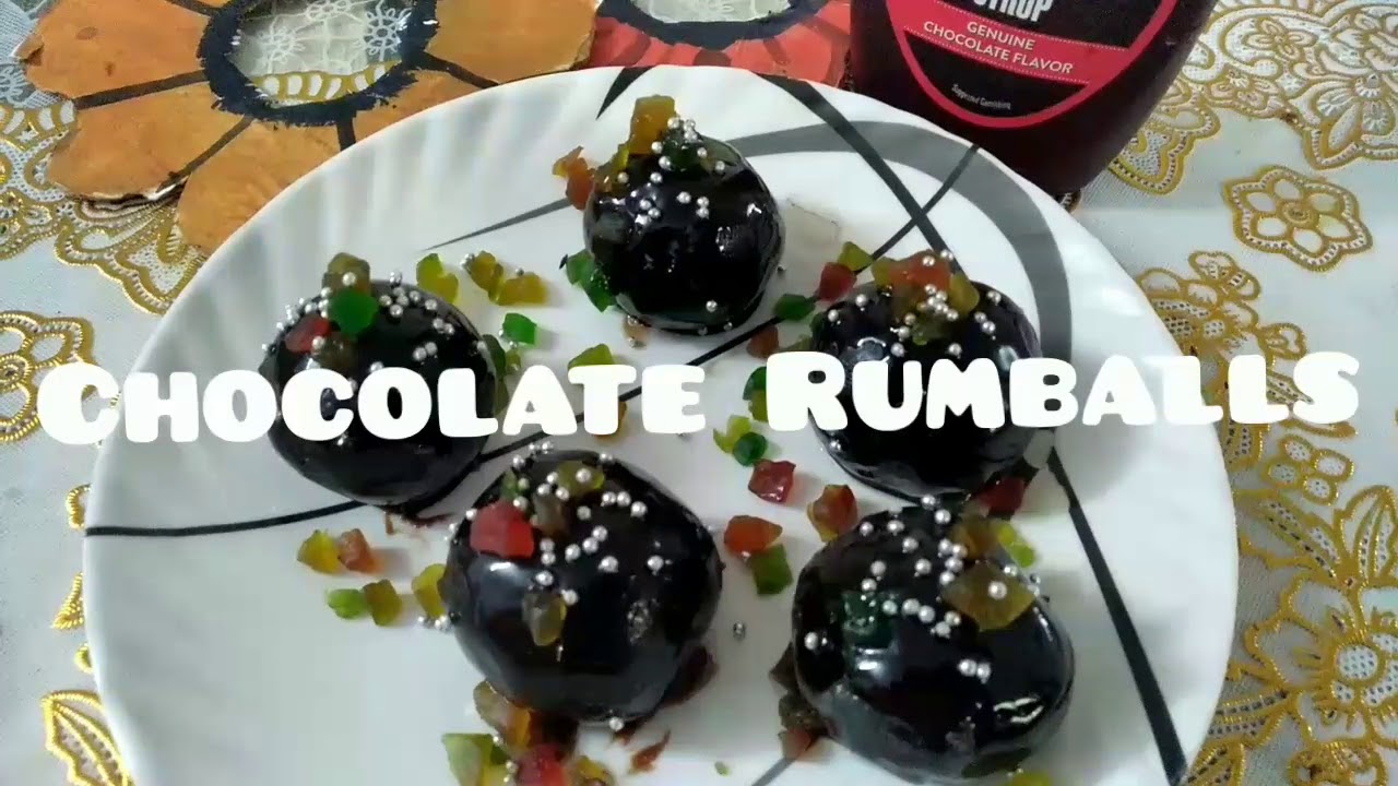 Chocolate rumball recipe | Easy chocolate rumball recipe | Oreo ball ...