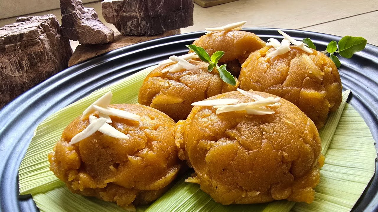 Tasty & quick sweet for festivals | Healthy ingredients prasad - YouTube