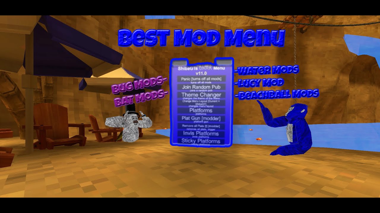 Best MOD MENU Ever!!?? (Beachball Mods) (Water Mods) (Bug Mods) (Bat ...