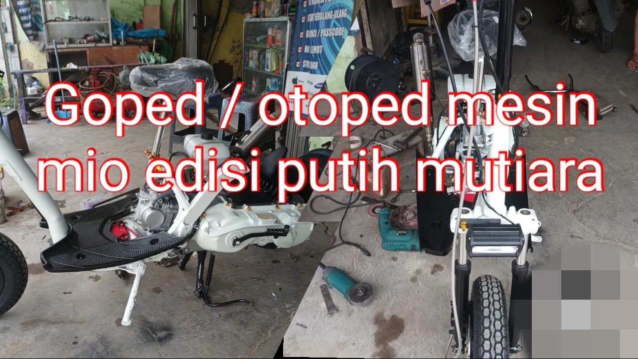 Spill / review goped atau otoped mesin mio warna putih mutiara - YouTube