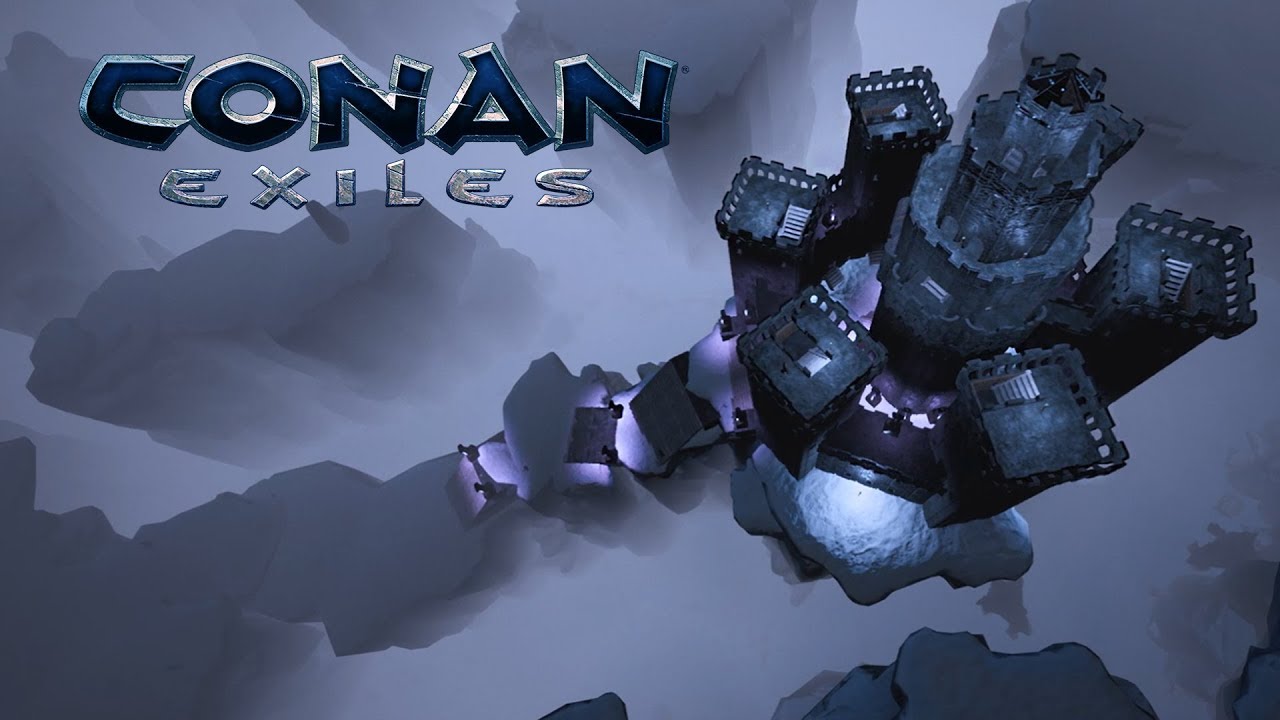 Conan Exiles - Epic Castle with Machicolations! (Speed Build) - YouTube