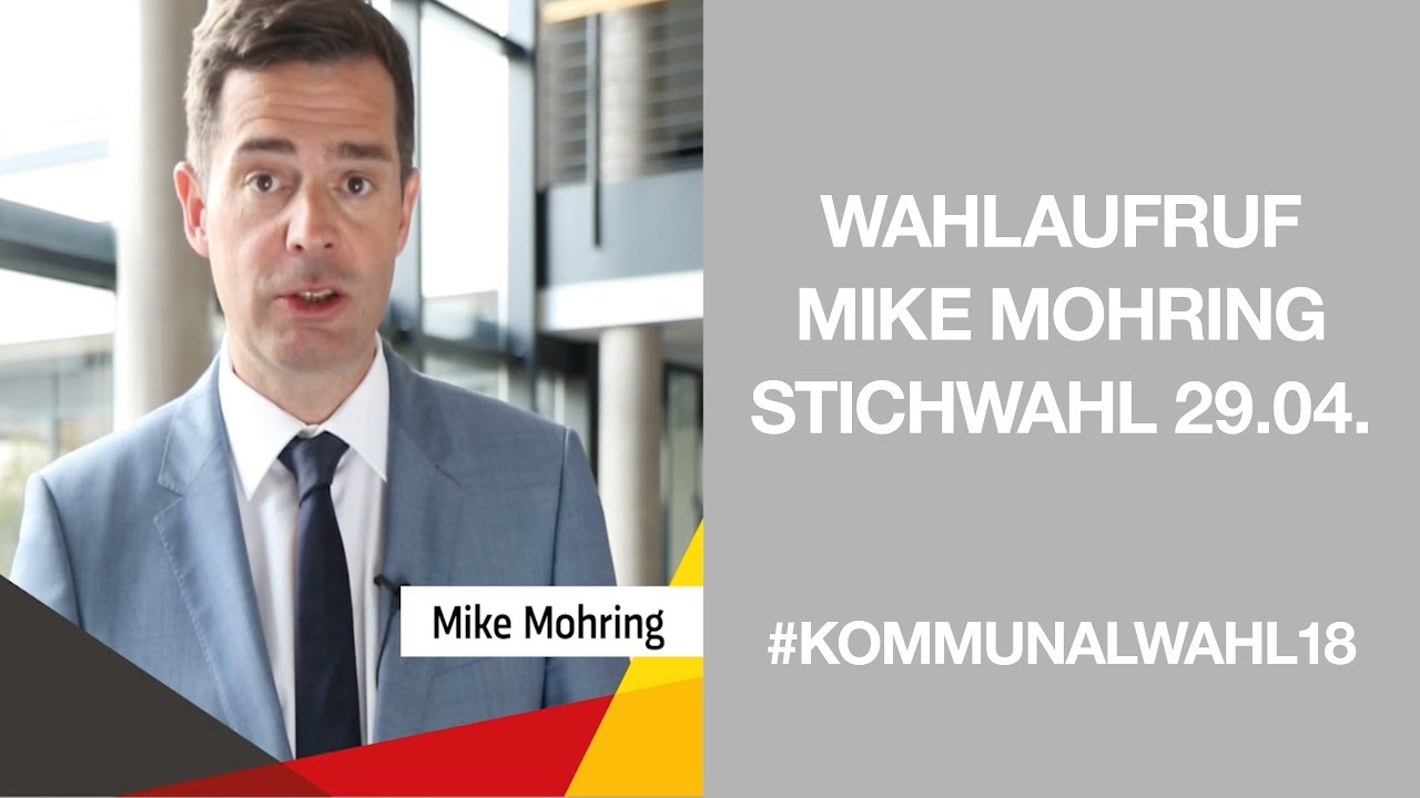 Wahlaufruf von Mike Mohring zur Stichwahl - YouTube