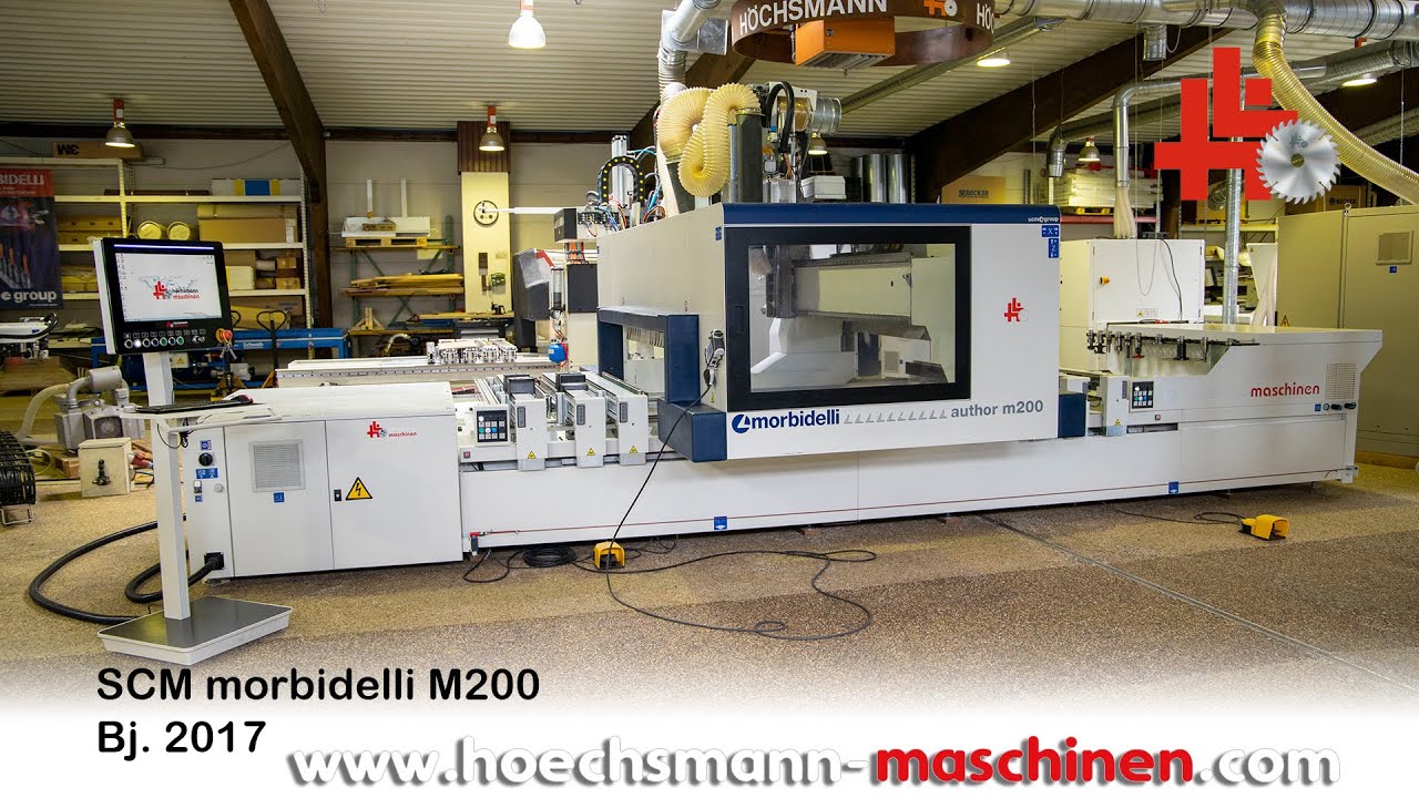 SCM morbidelli M200 Pro Space mit automatischen Traversentisch - YouTube
