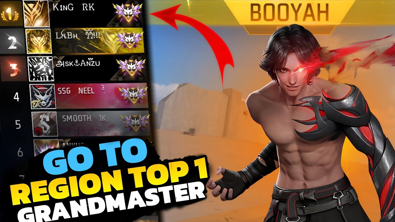 Go To Region Top 1 🔥 70,000 + Rank Score 😍 Garena Free Fire ️‍🔥 - YouTube
