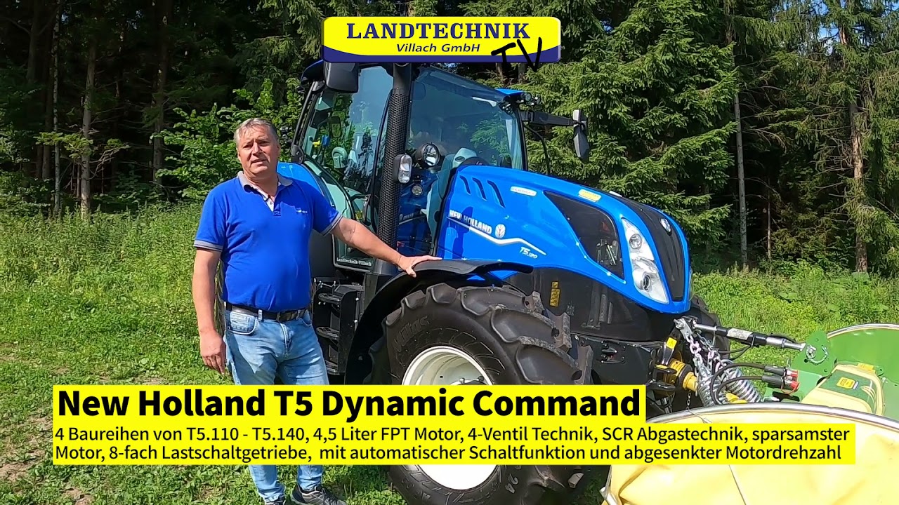 New Holland T5 Dynamic Command - YouTube