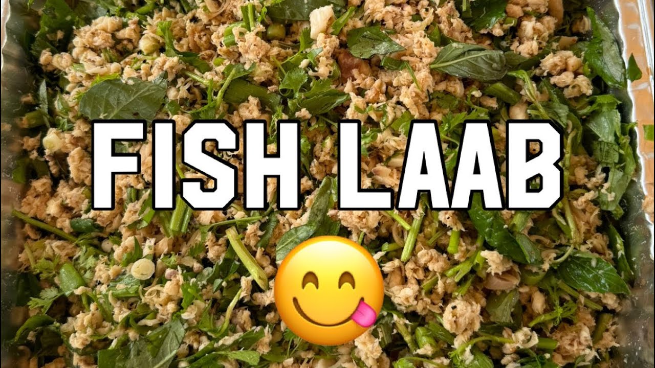FISH (Tilapia) Laab/Larb Recipe - YouTube