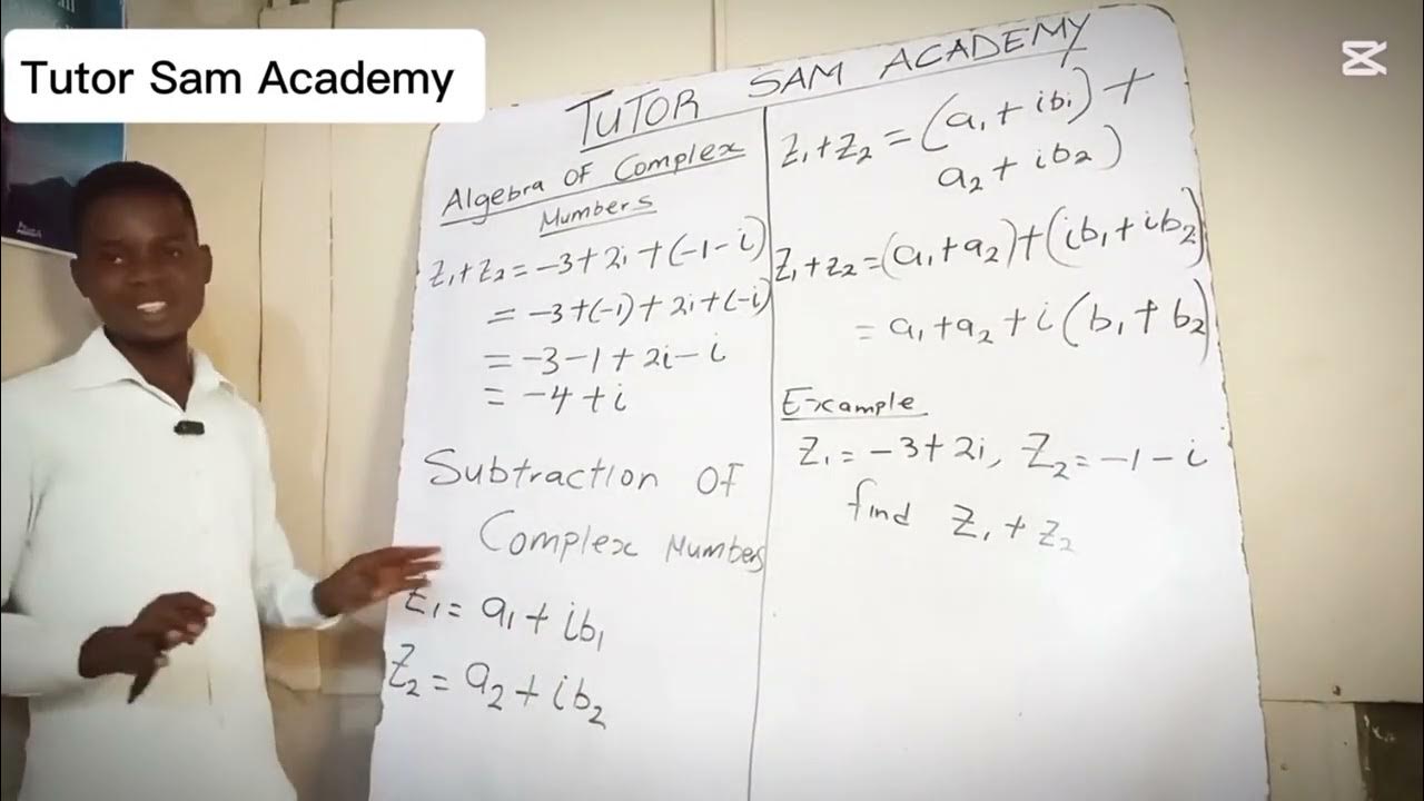 COMPLEX NUMBER 002: ALGEBRA OF COMPLEX NUMBER; ADDITION AND SUBTRACTION OF COMPLEX NUMBERS - YouTube
