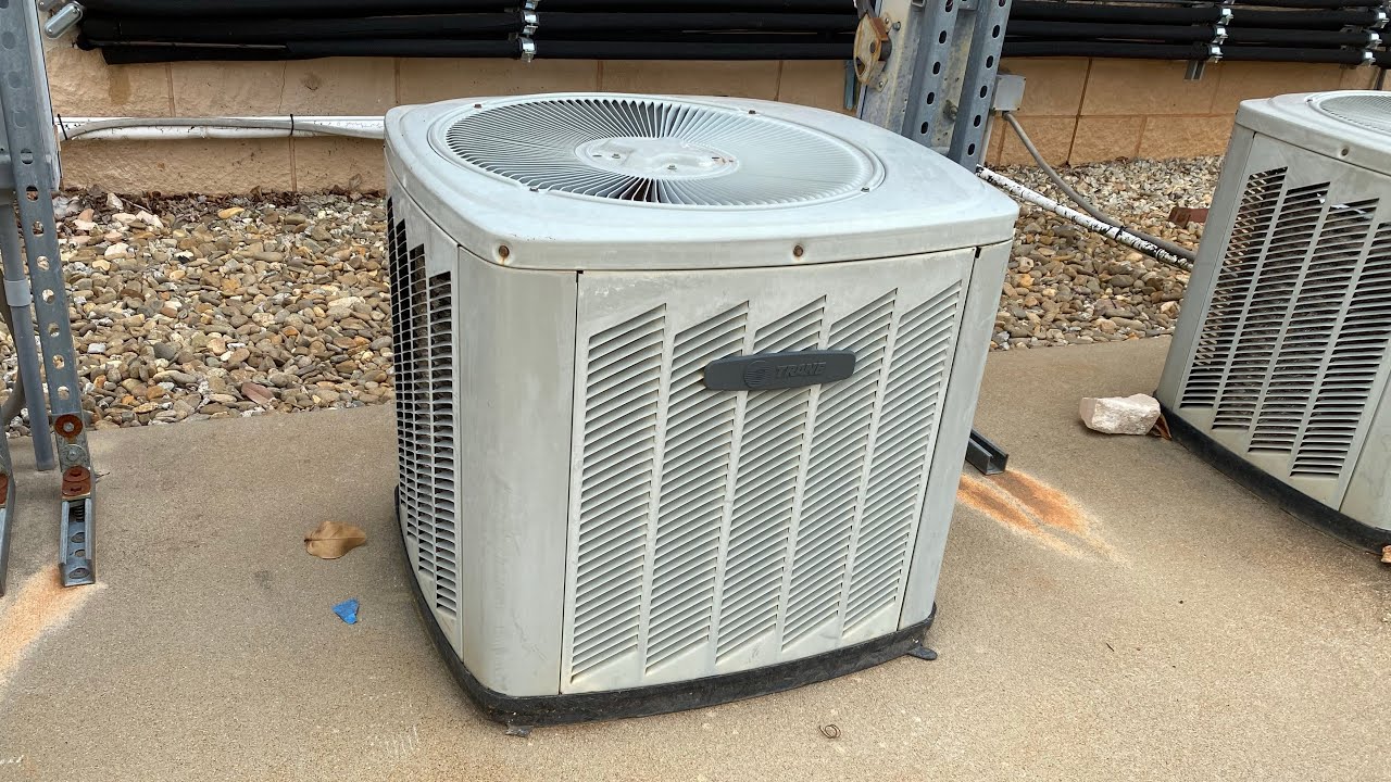 2004 Trane XB10 Central Air Conditioner - Startup/Shutdown - YouTube
