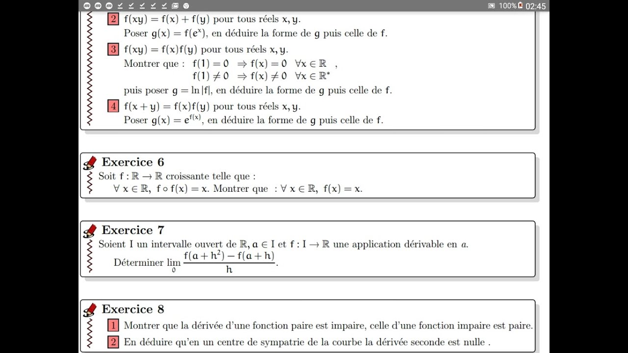 Les fonctions: niveau sup - YouTube