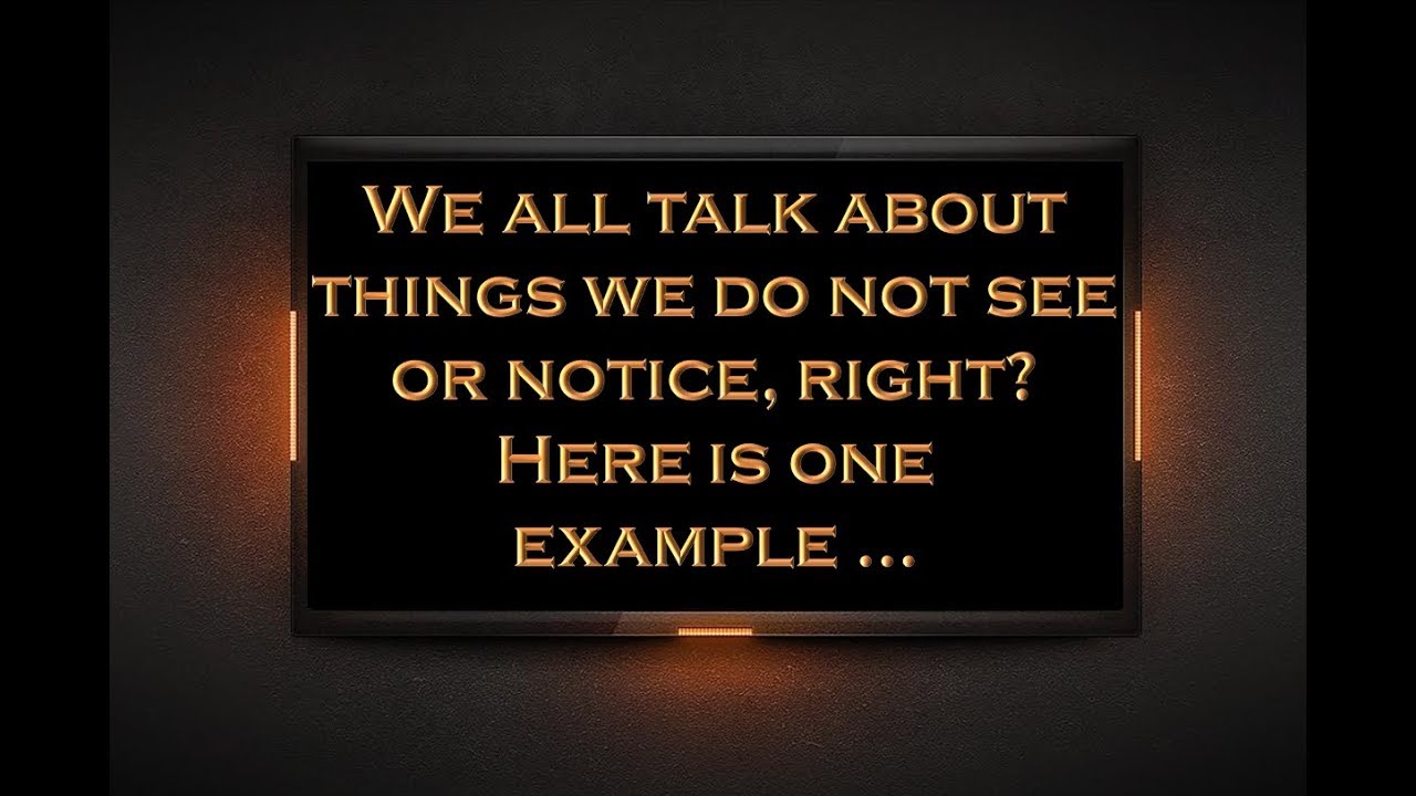 We All Talk About ... - YouTube