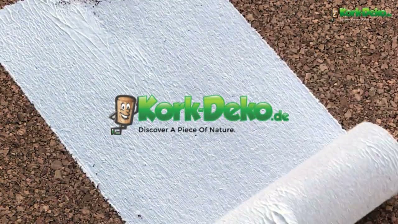 Korkwand mit Dispersionsfarbe streichen - YouTube