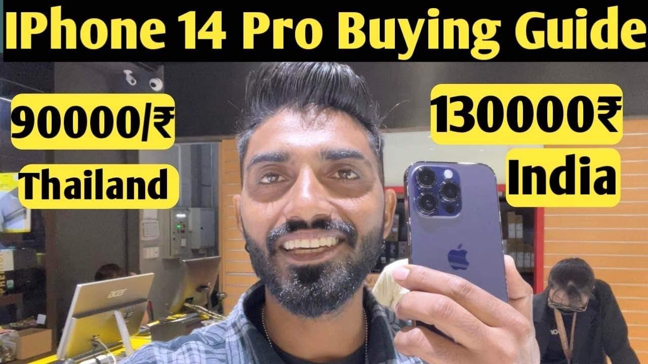 iPhone 14 Pro 128gb in just 90000/ INR IN Thailand || Come To Bangkok ...