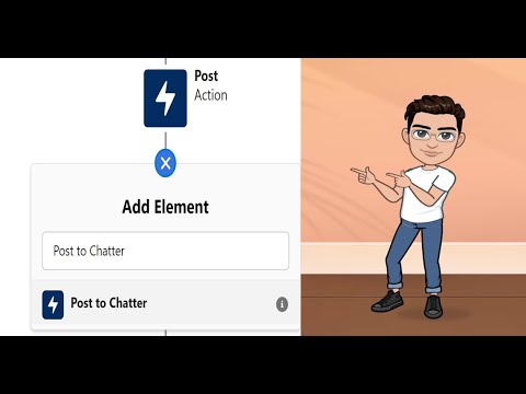 Post To Chatter action in flow - YouTube