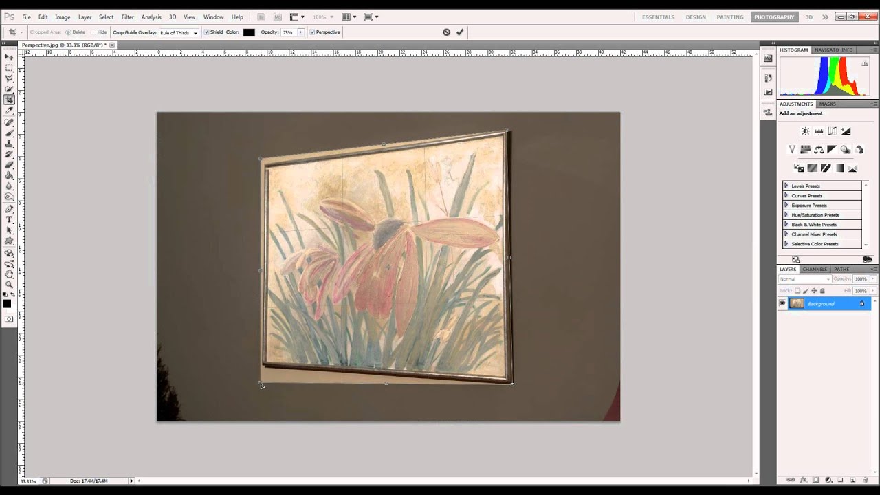 How to fix Perspective using Adobe Photoshop CS5 - YouTube