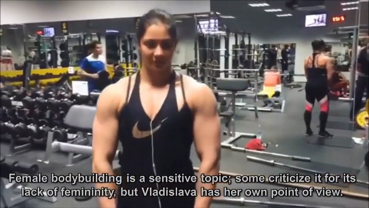 beautiful or powerful bodybuilder Vladislava Galagan - workout ...