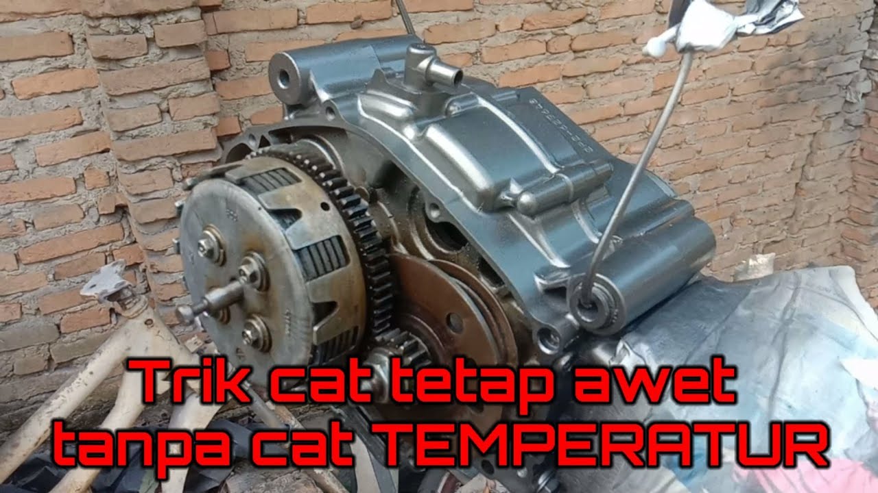 Cara cat mesin tanpa cat khusus temperatur dan anti kriting||cat mesin ...