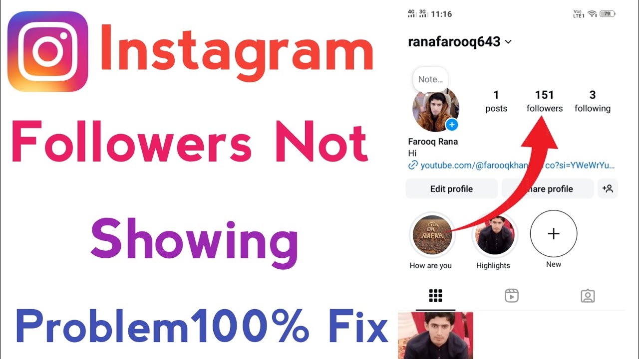 Instagram followers not showing/instagram par followers show nahi kar ...