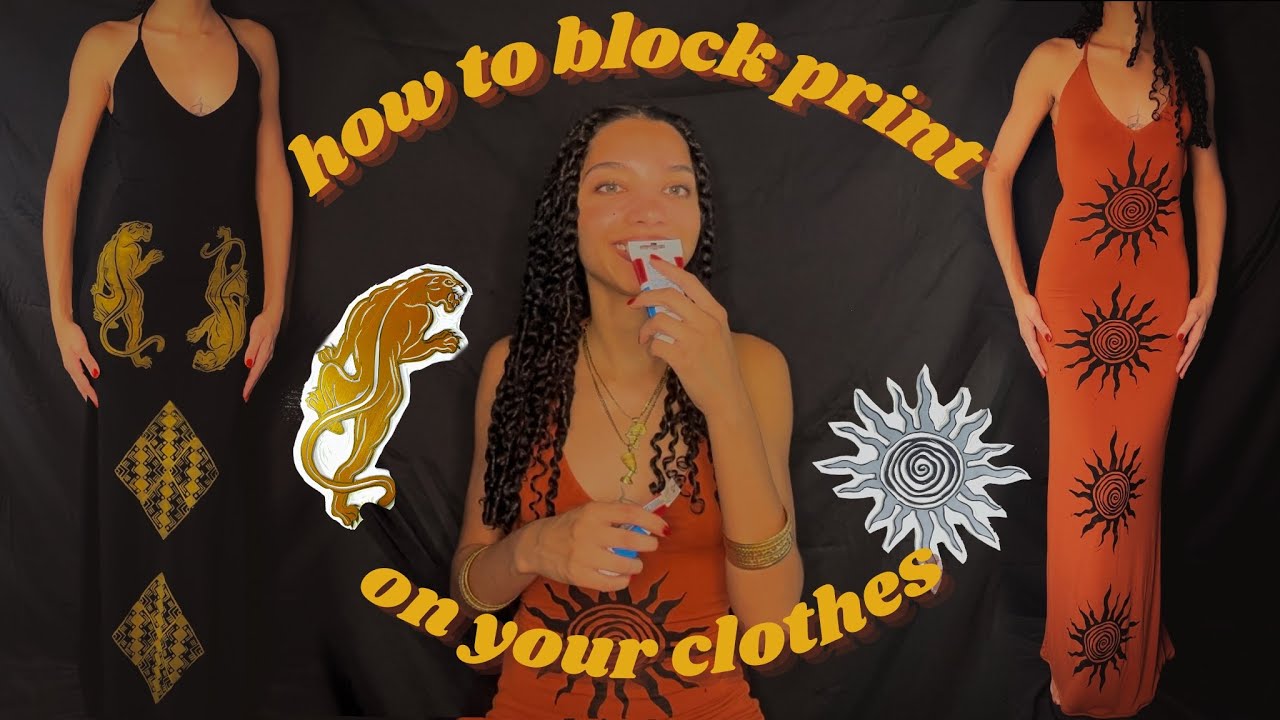 How to block print on your clothes at home easy+beginner friendly ...