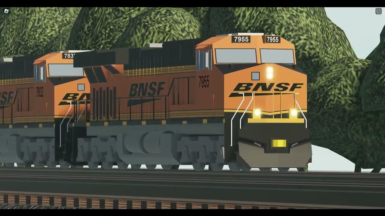 BNSF Local being lead by 2 ES44s - YouTube