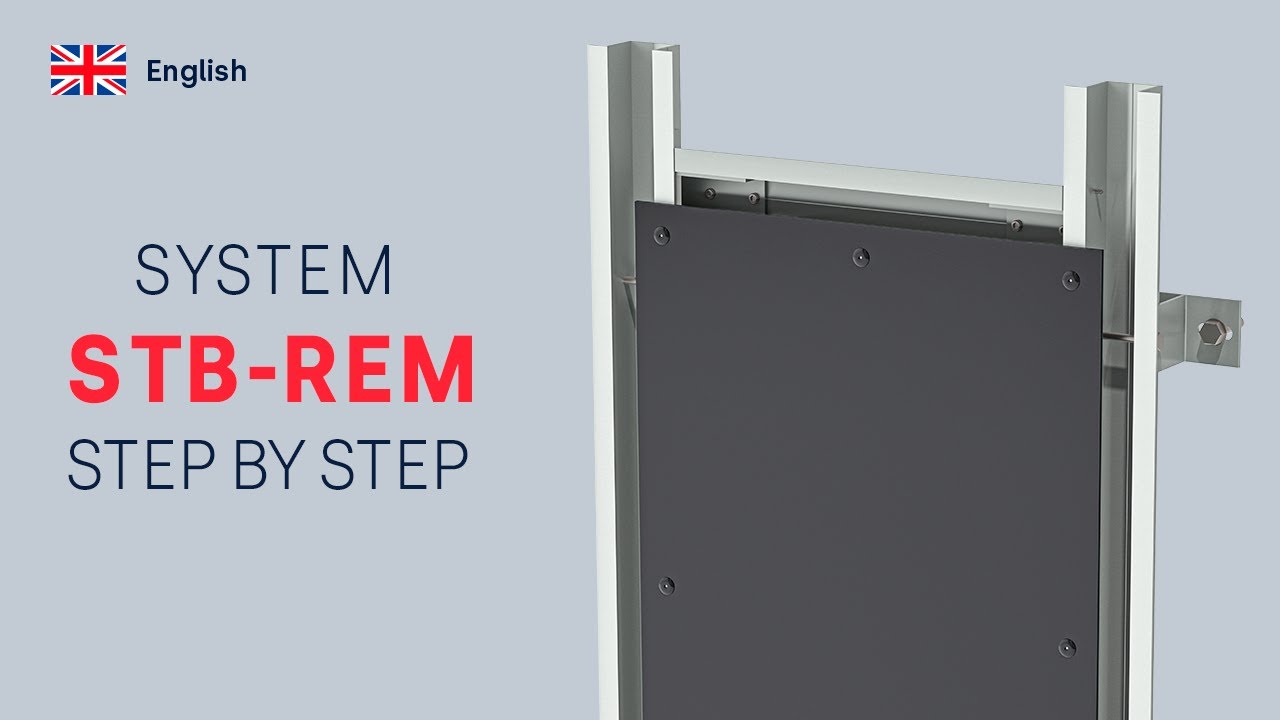EN Step-by-step STACBOND STB-REM assembly system - YouTube