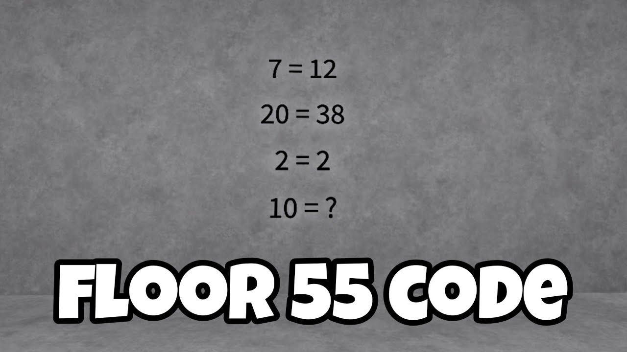 How to Complete Floor 55 in IQ Test Roblox | floor 55 answer - YouTube
