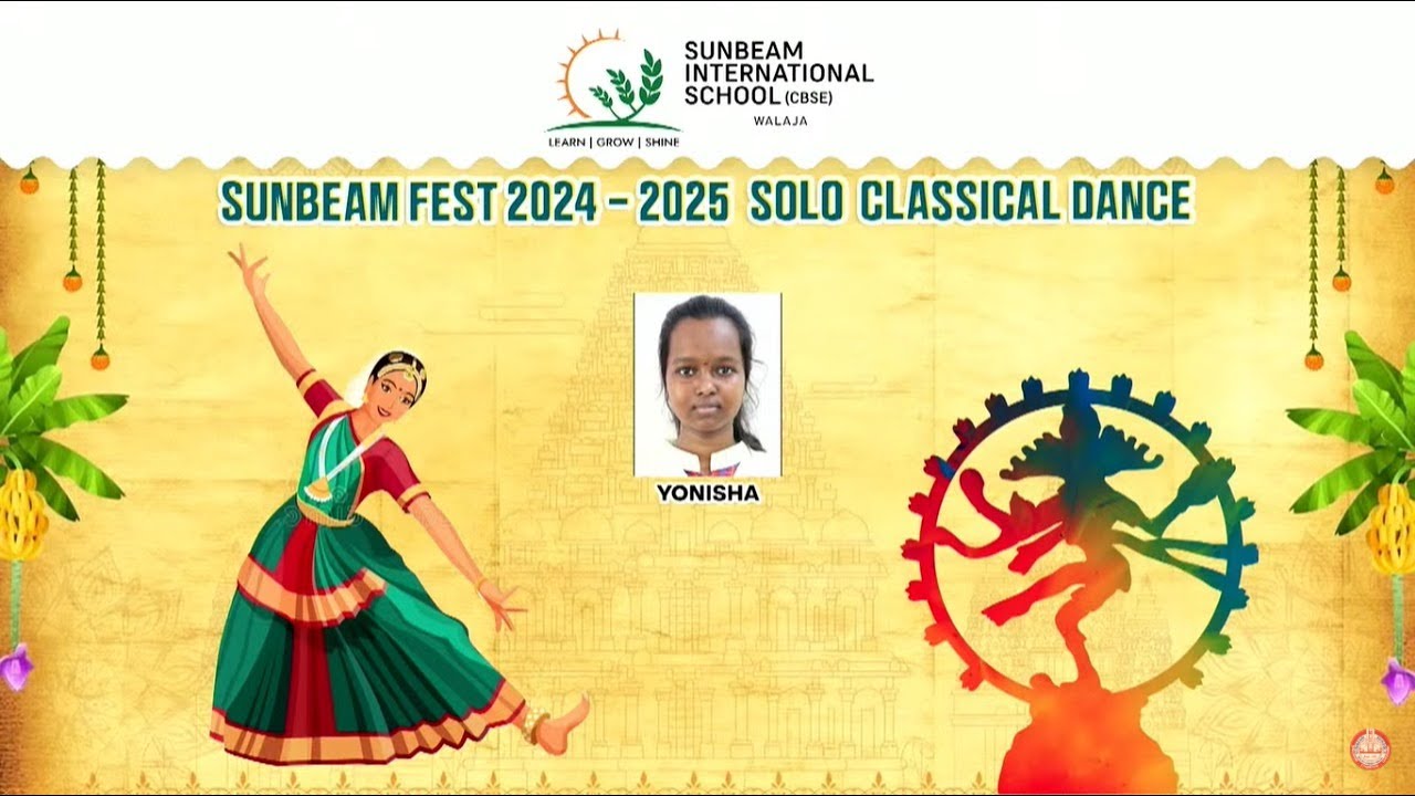 Sunbeam Fest 2025 - Walaja - XI - Solo Classical Dance - YouTube