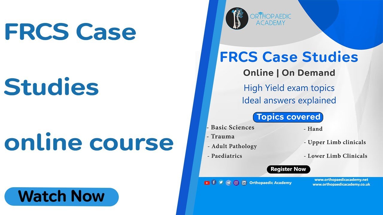 FRCS Case Studies - online course - YouTube