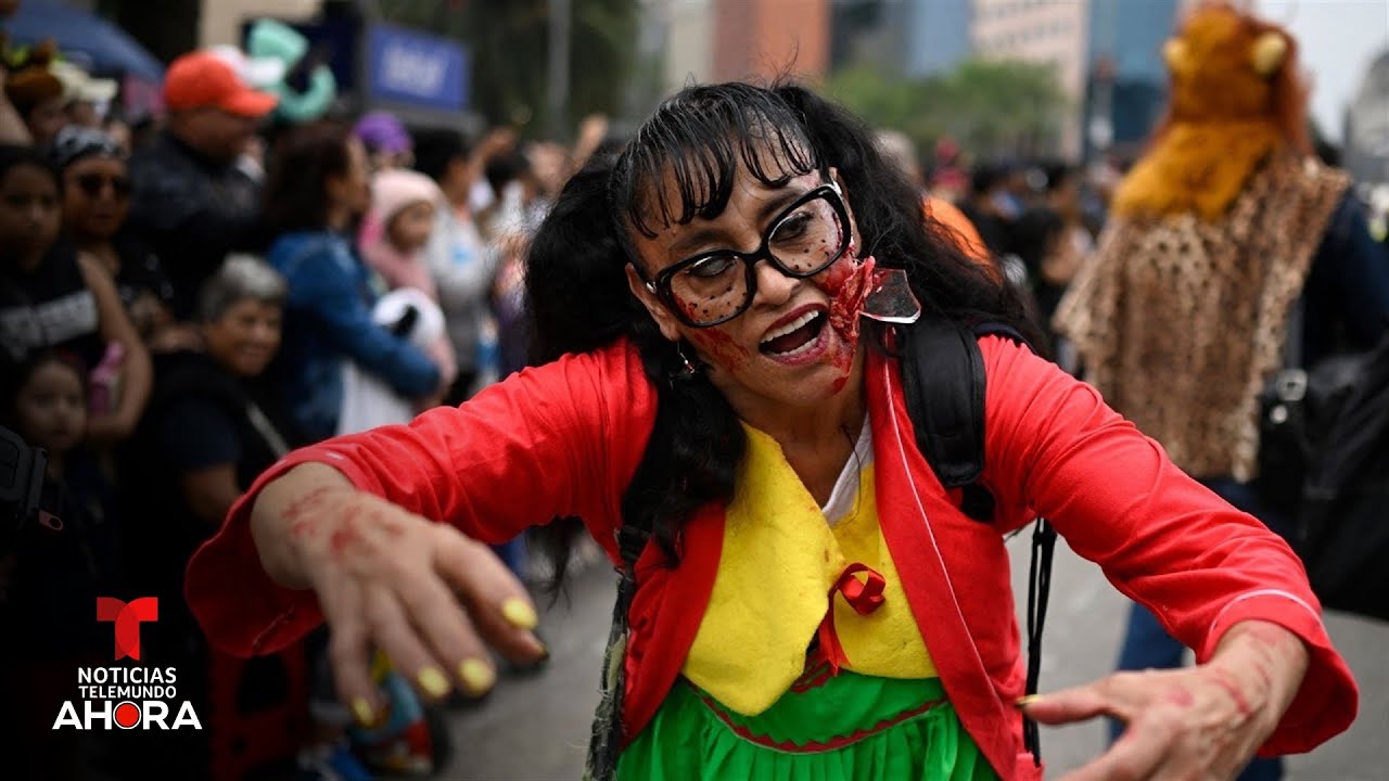 Zombies desfilan por la Ciudad de México previo al Día de Muertos ...