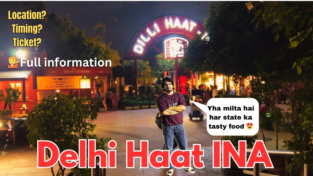 Delhi Haat INA| Best market in delhi😍| Yha milta hai har state ka food😨 ...