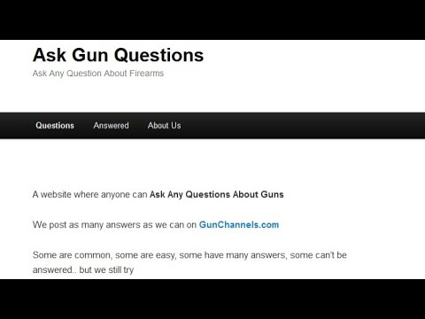 Ask Gun Questions - (pt.3) Every Saturday we answer your firearm ...