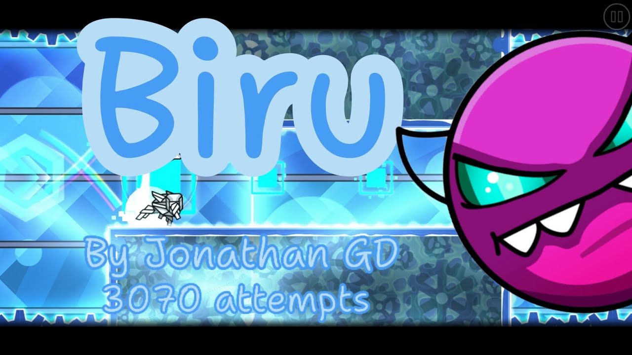 Biru(Epic Medium Demon) By Jonathan GD 100% 3070 attemts - YouTube