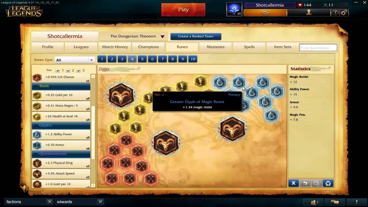 Ziggs Runes/Masteries Season 5 - YouTube