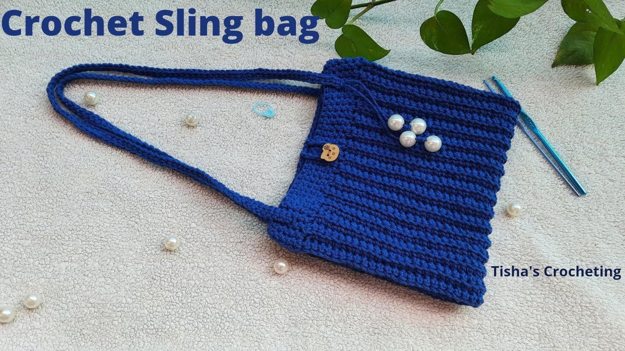 Crochet sling bag/Crochet bag - YouTube