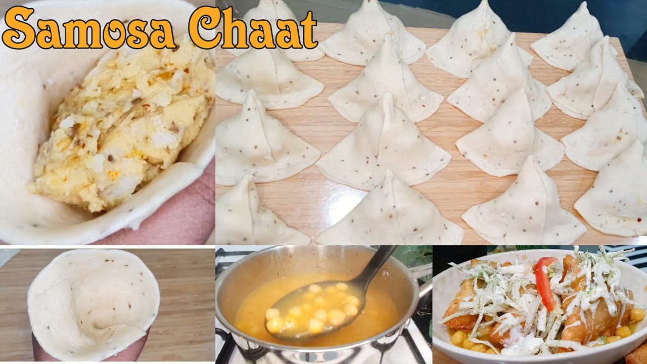 ORIGINAL STREET STYLE CHANNA SAMOSA CHAAT | HOW TO FREEZE SAMOSA ...
